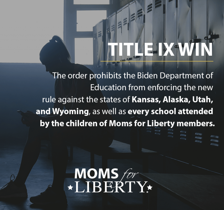 Title 9 Lawsuit - Moms for Liberty
